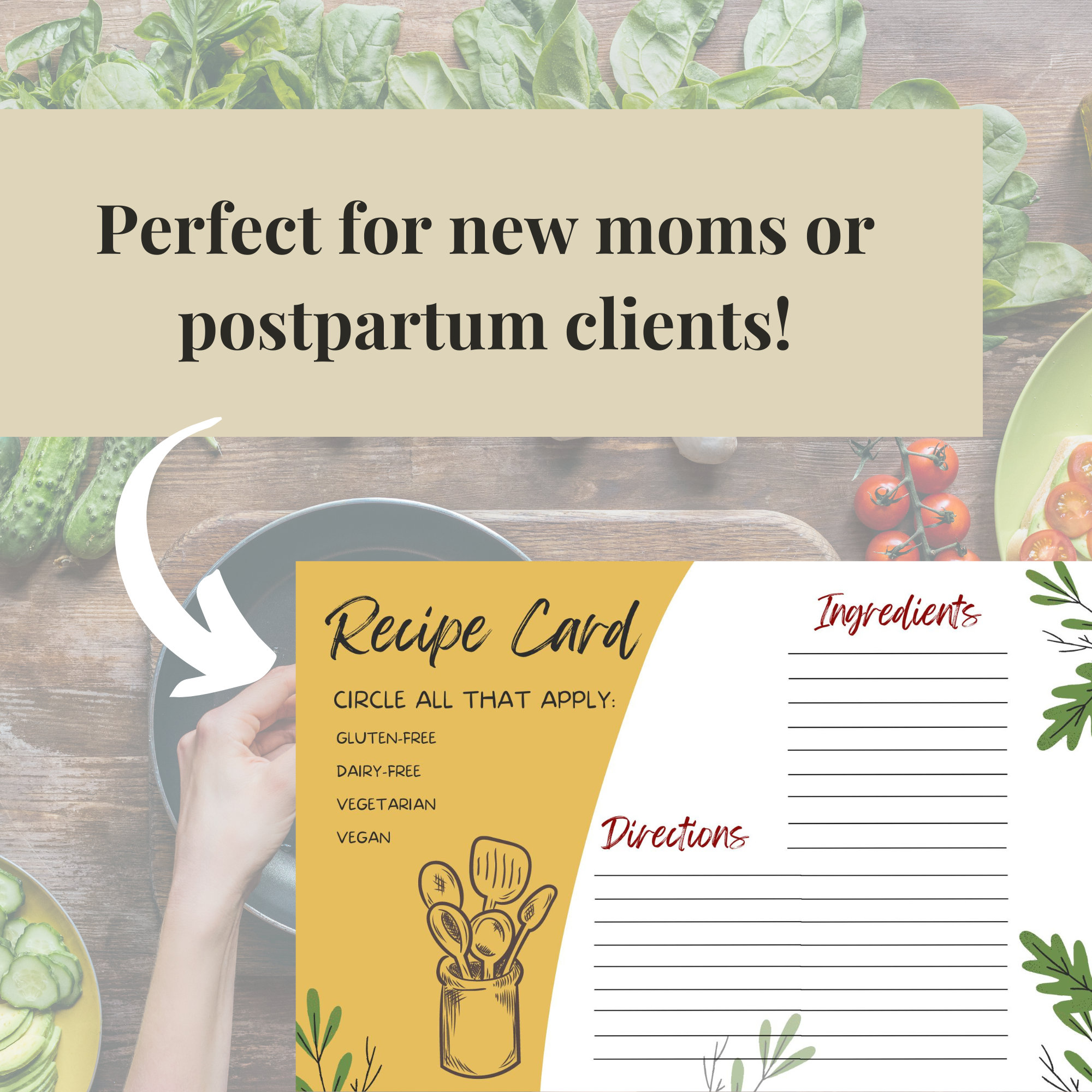 Recipe Card Instant Download - Etsy