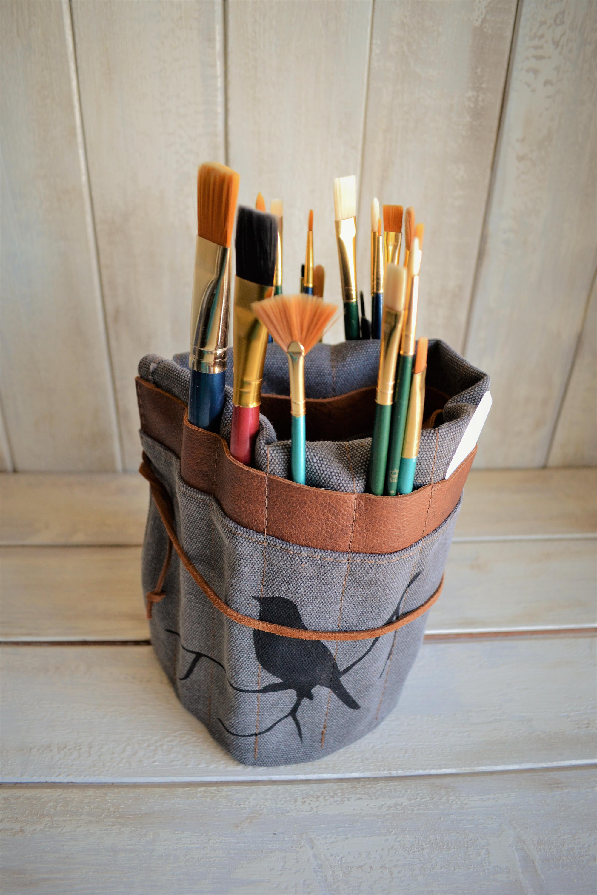 Paint Brush Roll, personalized Artist Roll, Paint Brush Organizer ...