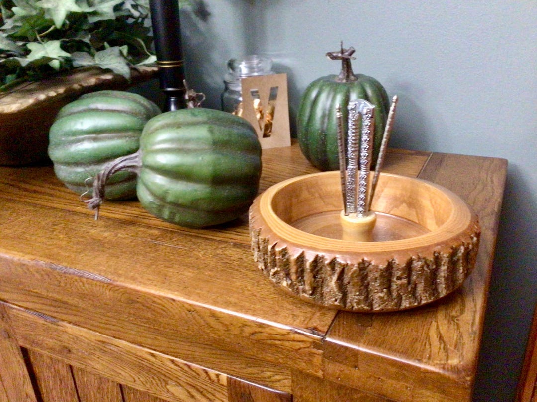 Vintage Wooden Nut Dish Tree Stump Wooden Hoilday Nut Dish Bowl - Etsy