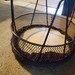 Vintage Round Metal Mesh MCM Footstool Footrest Decorative Furniture ...