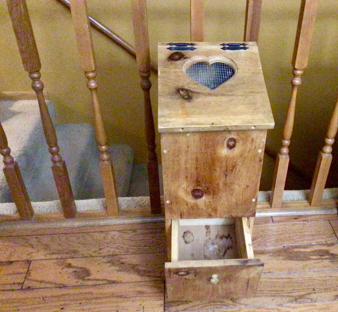 Vintage Wooden Potato Taters Onion Bin Country Farmhouse Kitchen Decor ...