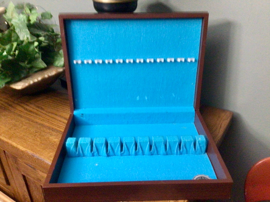 Vintage Wooden Silverware Box Jewelry Display Decor - Etsy