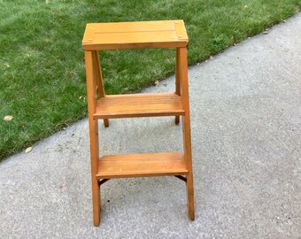 Wooden Step Stool - Etsy