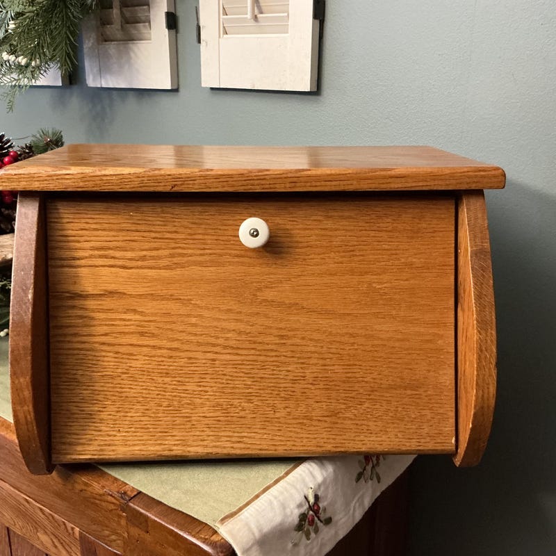 Wooden Bread Box - Etsy