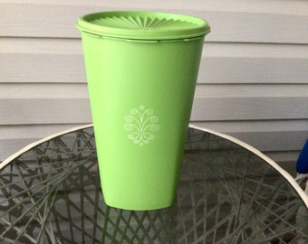 Vintage Green Tupperware Canisters - Etsy