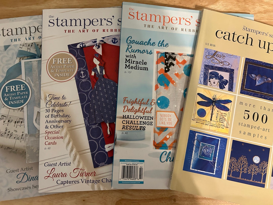 4 Stampers Sampler Craft Magazines With Directions for Many Stamping ...