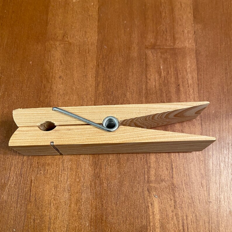 Set 2 Large Wood Paper Clips/Tie Backs Heavy Sturdy Clip | Etsy