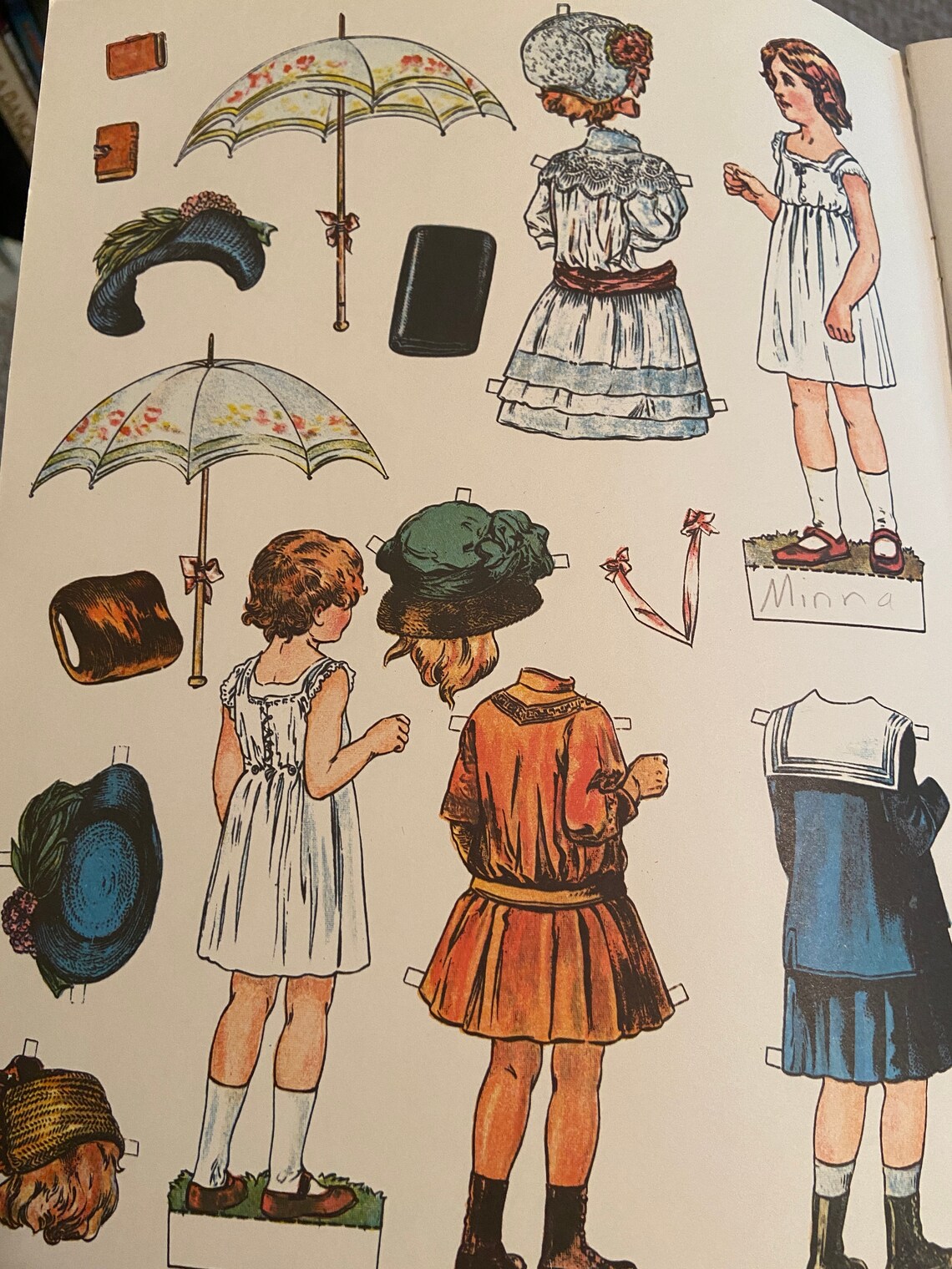 Vintage 1975 Antique Paper Dolls Edwardian Era 5 Double | Etsy