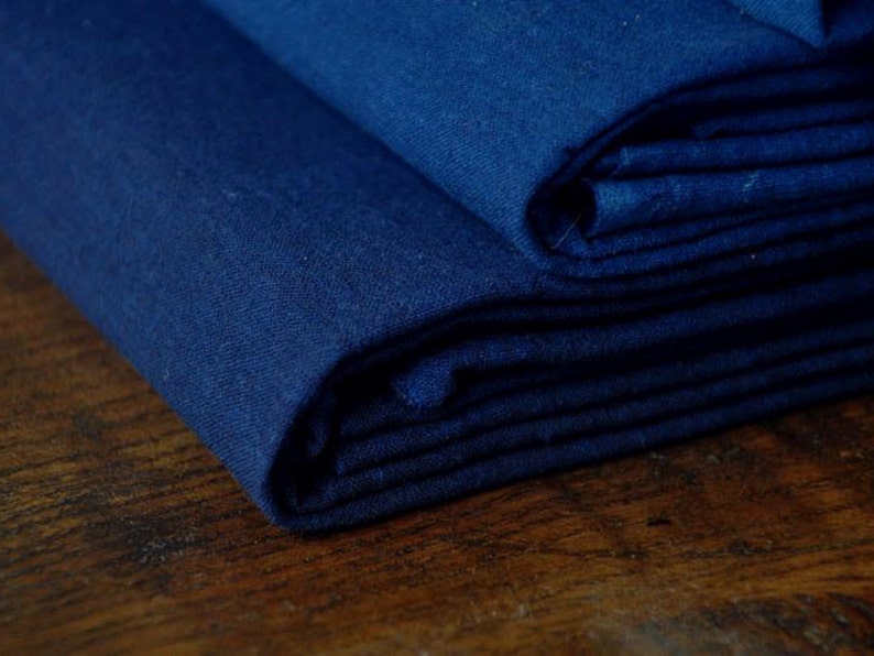 Tie Dyed Plain Indigo Cotton Fabrics - Natural Plant Dyes Hand Dyed ...