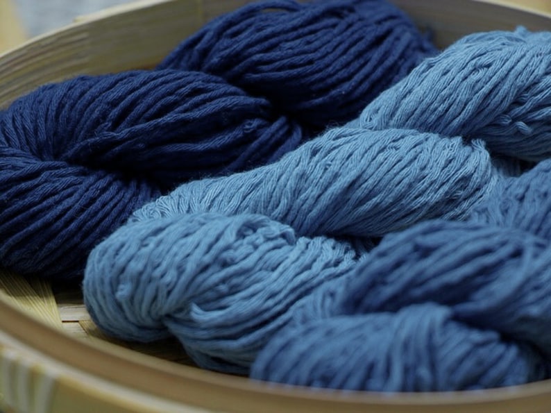 Shibori Dyed Boro Style Sashiko Cotton Yarn/ Thread A Set of - Etsy