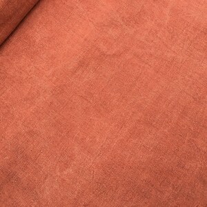 Natural Plant Dyes Brick Red Cotton Fabric - Tie Dyed Solid Brick Red ...