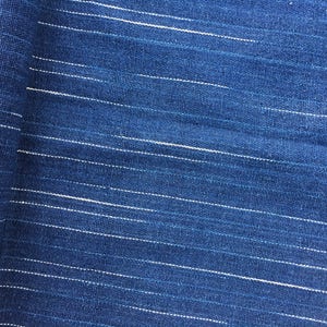 Tie Dye Indigo Blue Hand Woven Cotton Fabric Over Time - Vintage Blue ...