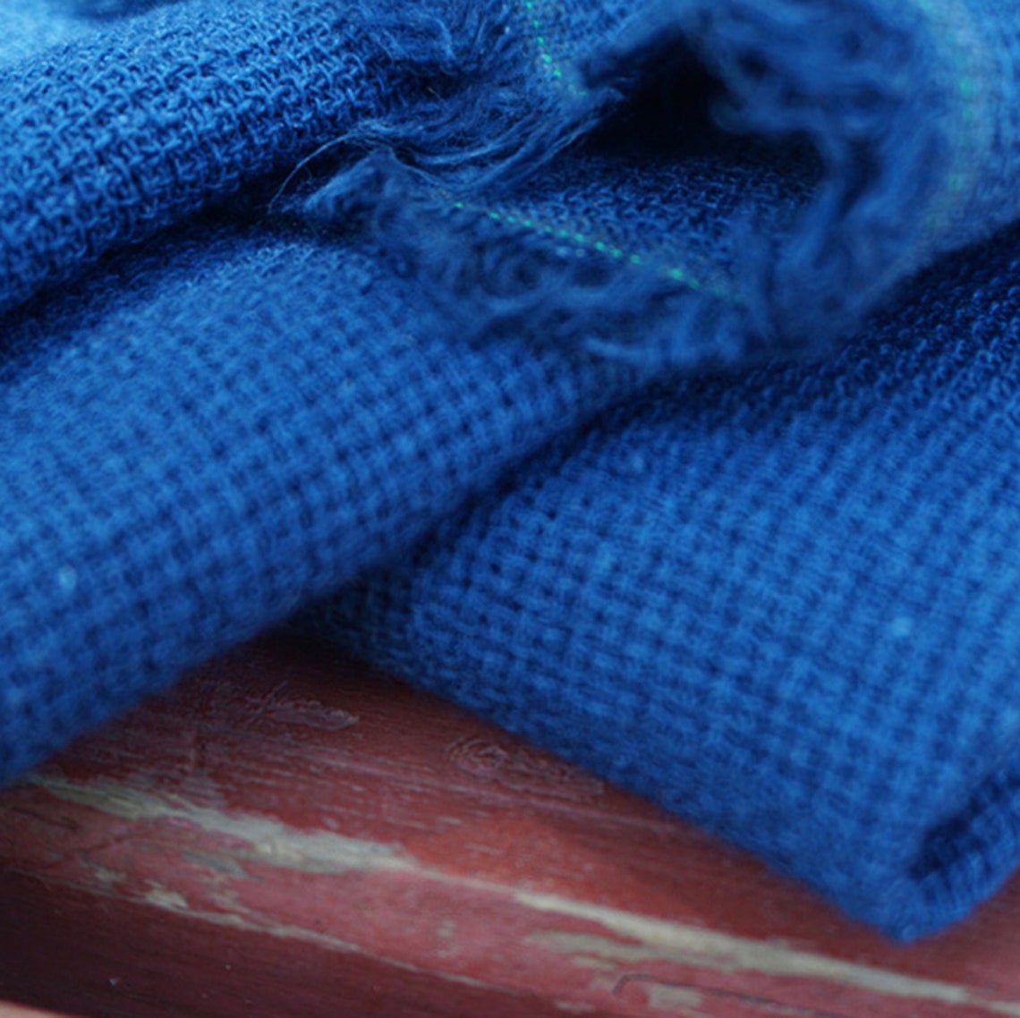 Cotton Sofa Cover Indigo Blue Thick Fabric - Shibori Dyed Tie Dyed ...