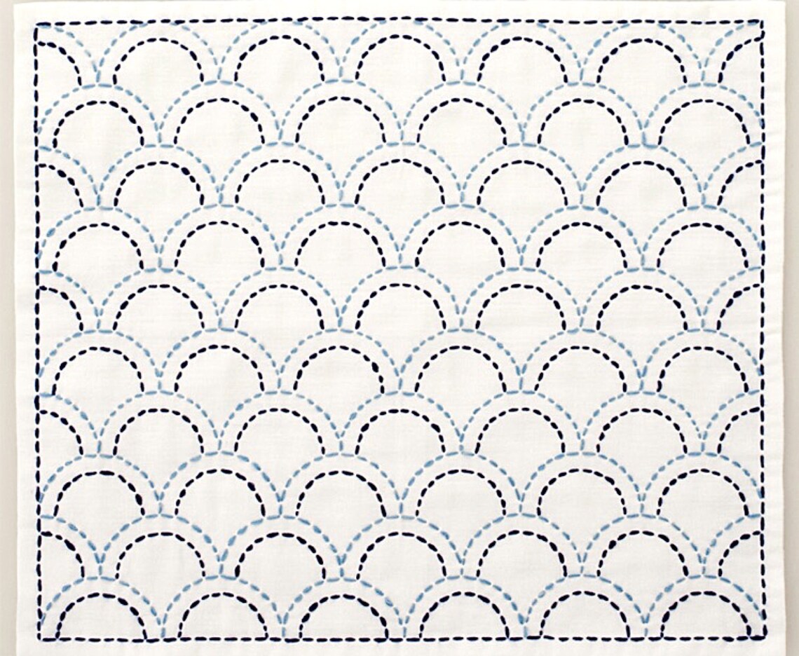 Acrylic Stencil for Sashiko WAVE Sashiko Stencil Quilting | Etsy