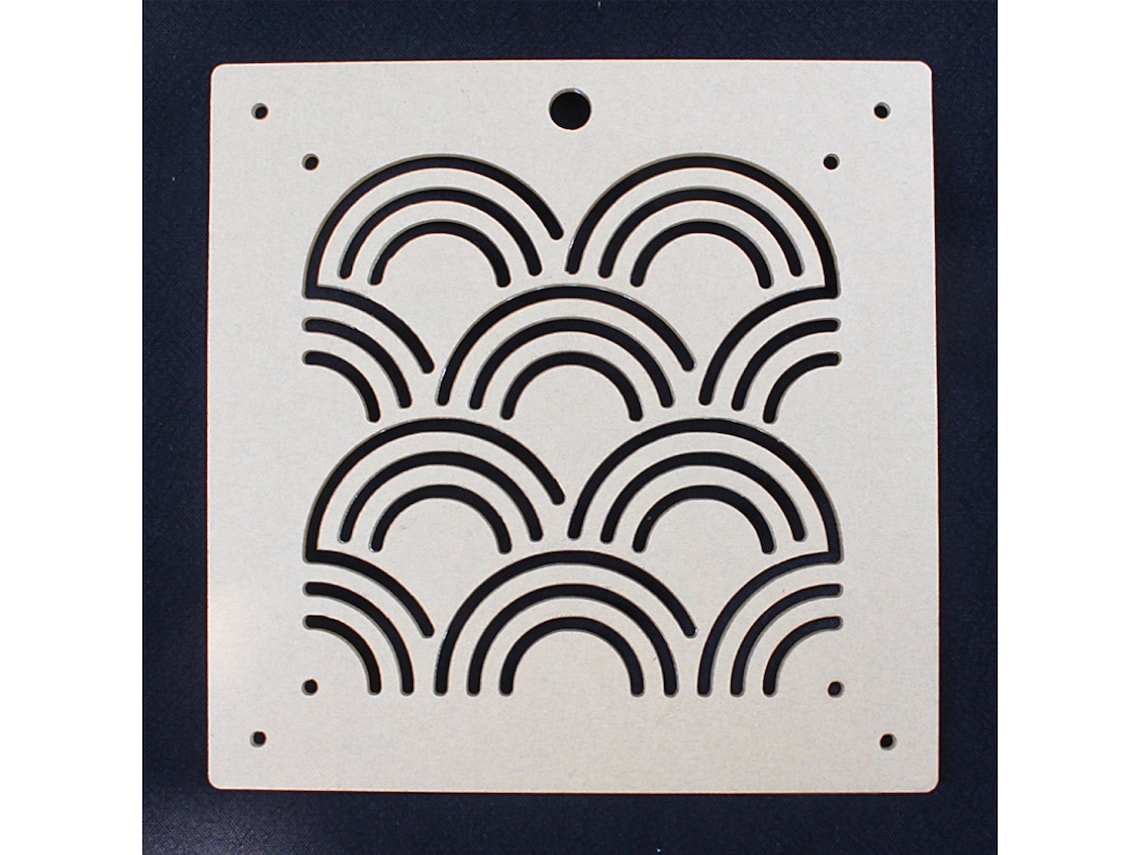 Quilting Pattern Stencils Sashiko Embroidery Stencil - Wave Pattern ...