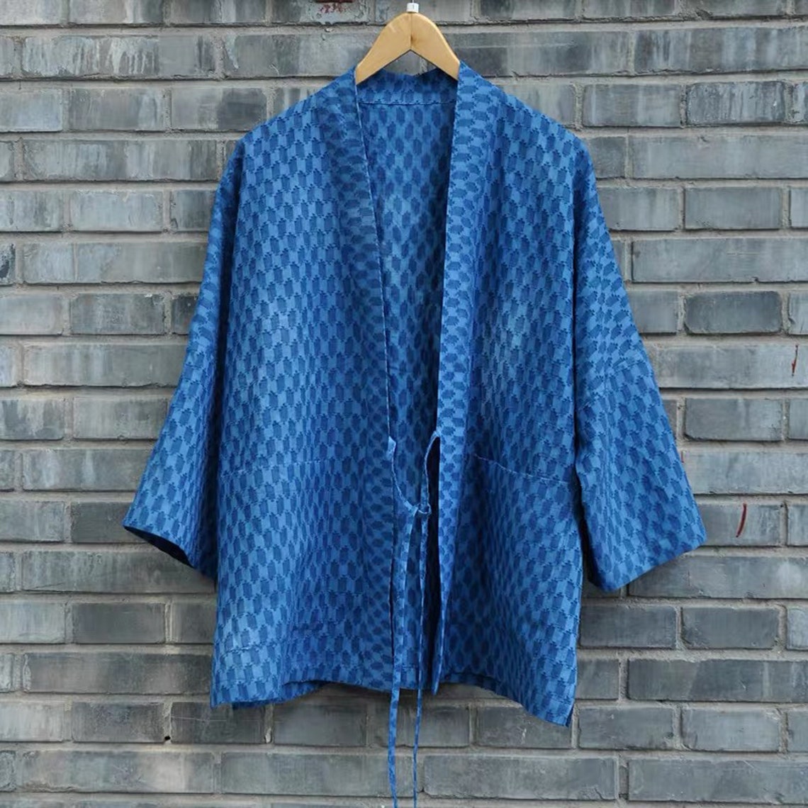 Indigo Blue Oversized Kimono Jacket / Japanese Jacket Unisex Coat ...