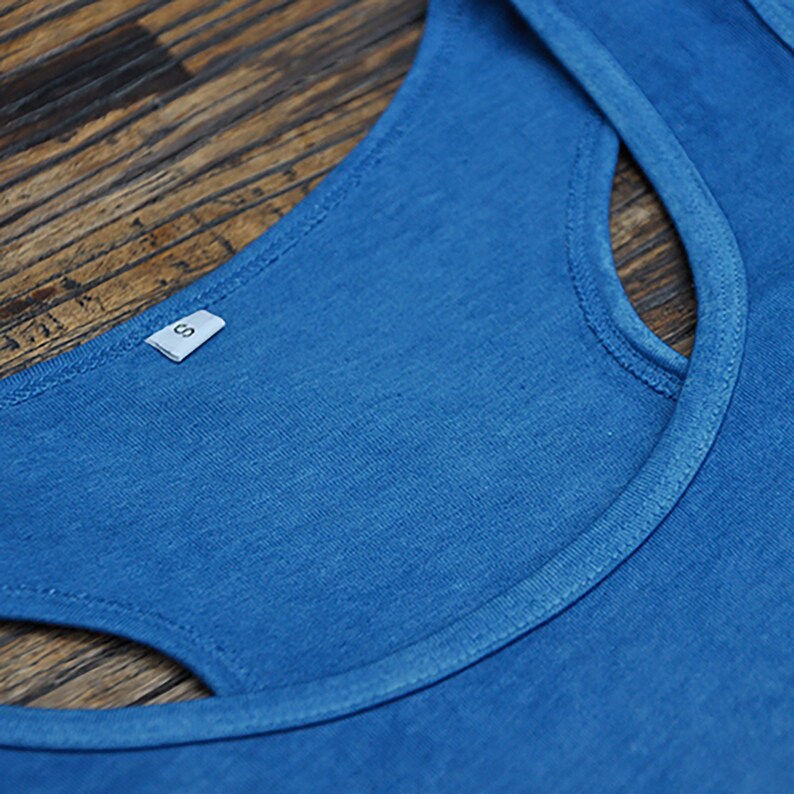 Indigo Blue Cotton Women Tank Top Shibori Tie Dye Natural - Etsy