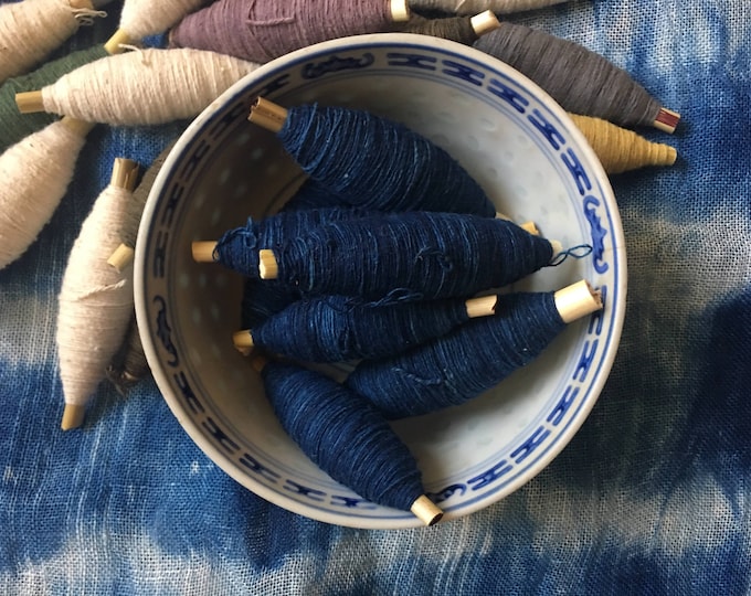 Shibori Indigo Cotton Thread/ Yarn Sashiko Blue Dyed Good Thread ...