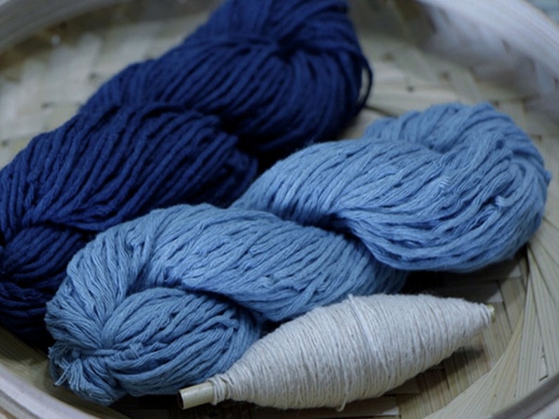 Shibori Dyed Boro Style Sashiko Cotton Yarn/ Thread A Set of - Etsy