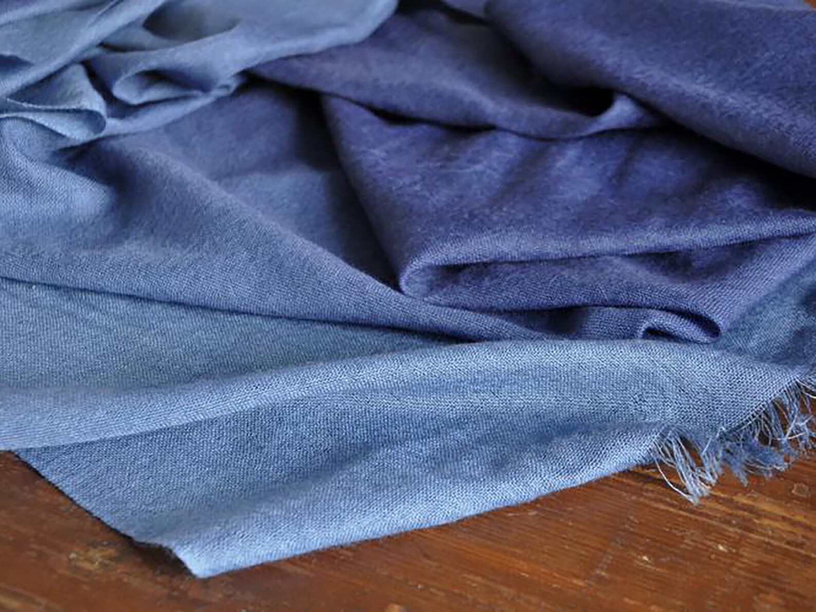 Gradient Indigo Wool Scarf Shibori Dyed Indigo Scarf Gift - Etsy