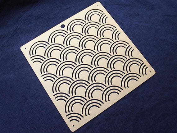 Acrylic Stencil for Sashiko WAVE Sashiko Stencil Quilting - Etsy