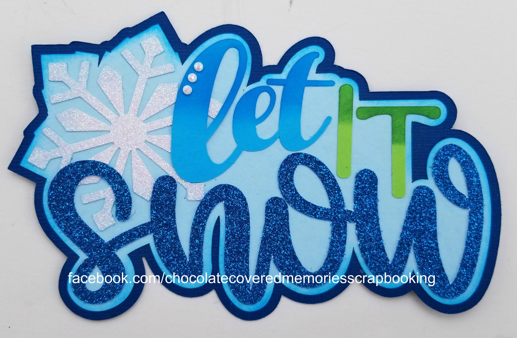 Let it Snow Title Paper Piecing Premade Paper Piecing - Etsy.de