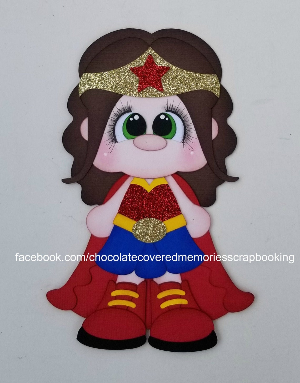 Wonder Woman Premade Paper Piecing Scrapbook Scrapbooking Die - Etsy