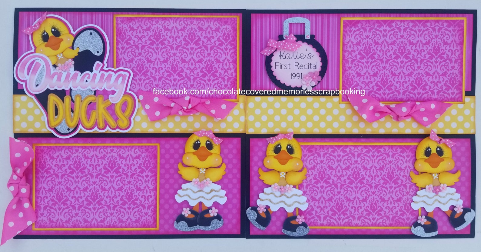Dancing Ducks Tap Customizable Layout 12x12 Premade Scrapbook - Etsy