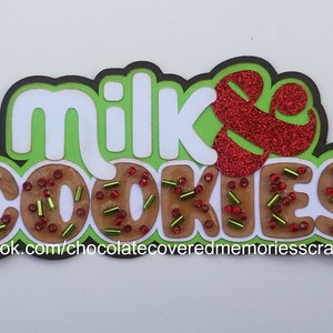 Milk & Cookies Title Santa Christmas Premade Pre-made Paper - Etsy