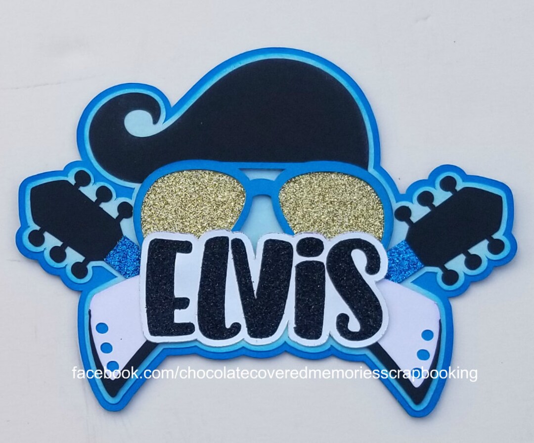 Elvis Title Premade 12x12 Paper Piecing for Scrapbook Page Layout ...