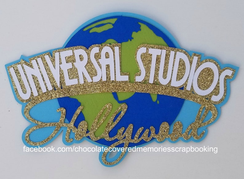 Universal Studios Hollywood Title Premade 12x12 Paper Piecing - Etsy
