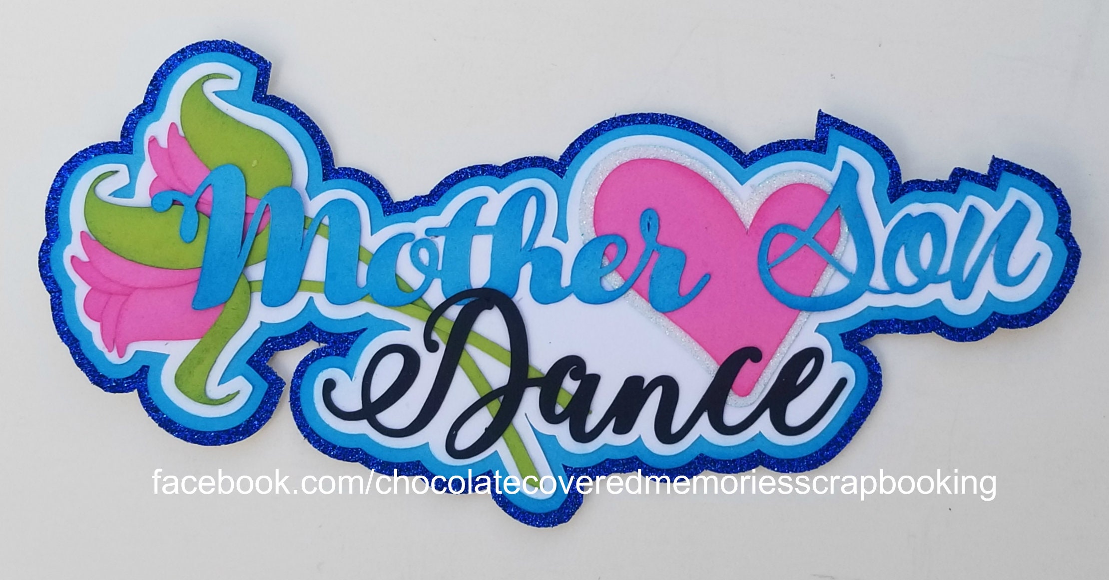 Mother Son Dance Title Premade 12x12 Paper Piecing for Scrapbook Page ...