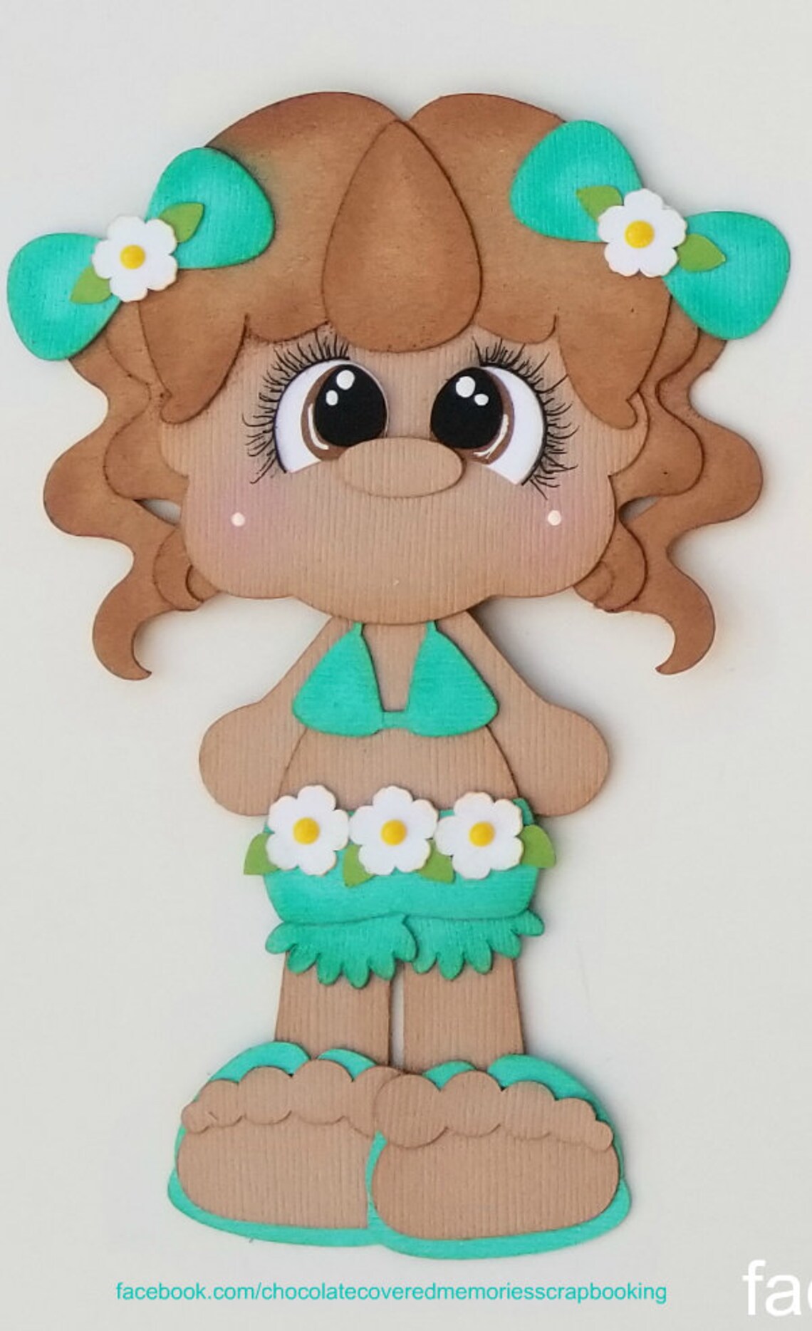 Beach Girl Swim Swimsuit Summer Premade Paper Piecing - Etsy