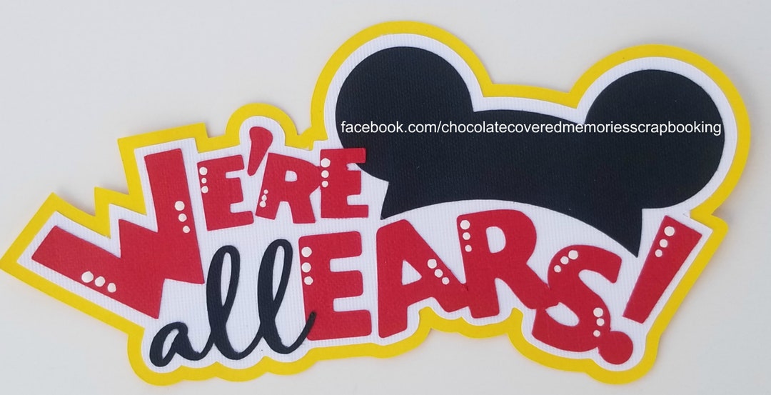 We're All Ears Title Premade 12x12 Paper Piecing for - Etsy