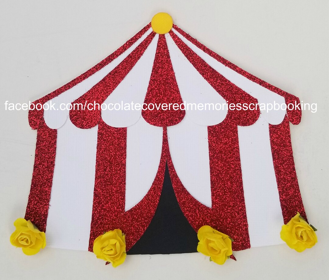 Circus Tent Premade Paper Piecing Scrapbook Scrapbooking Die Cut - Etsy