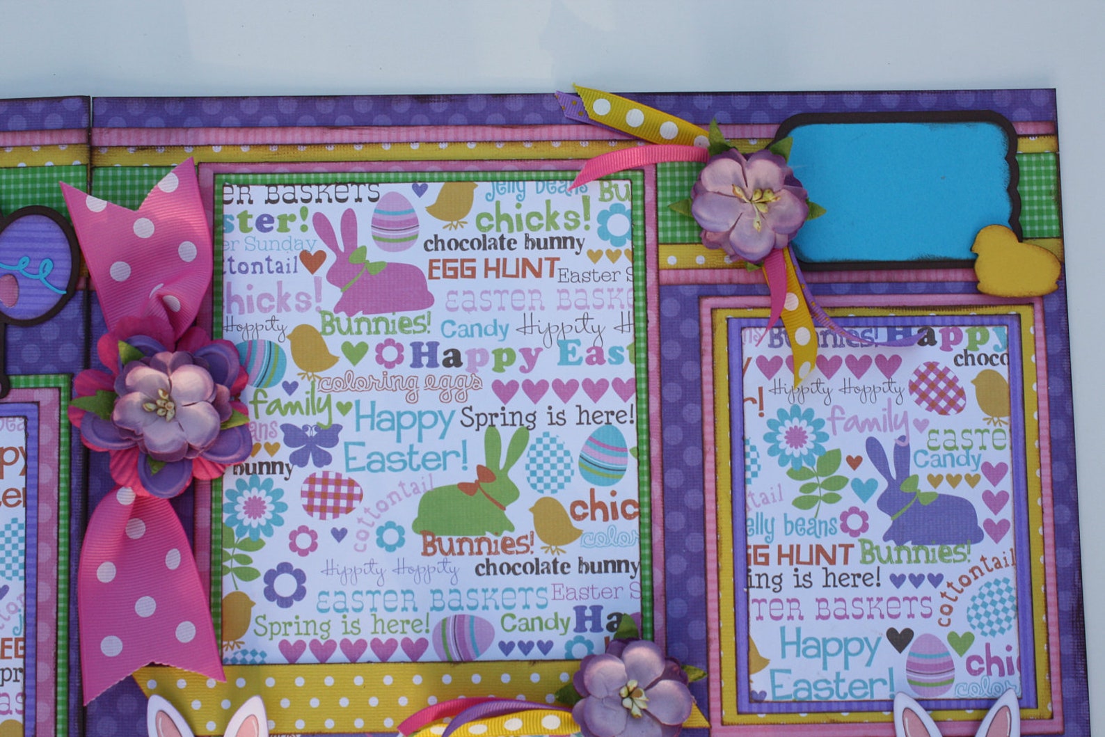 HAPPY EASTER 2 Premade Scrapbook Pages Layout 12x12 Paper Piecing ...