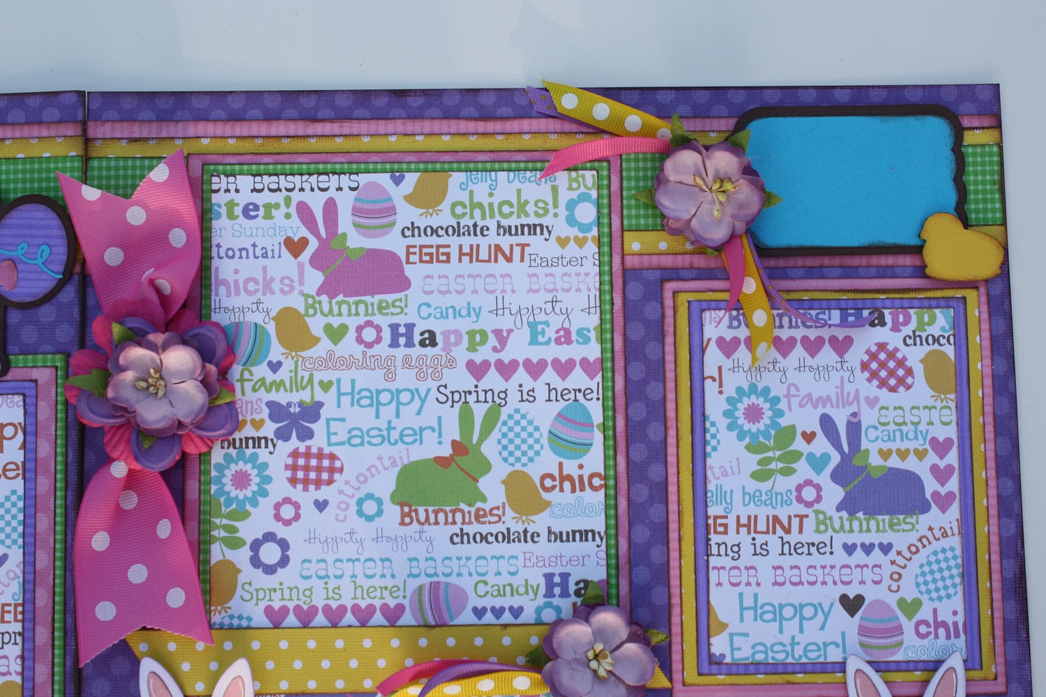 HAPPY EASTER 2 Premade Scrapbook Pages Layout 12x12 Paper Piecing ...