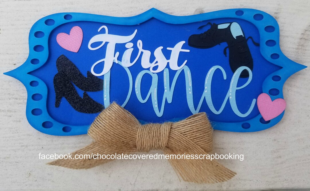 First Dance Wedding Title Premade 12x12 Paper Piecing for Scrapbook ...