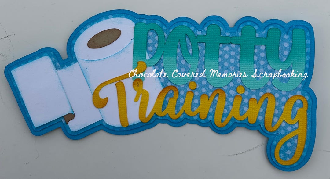 Potty Training Title Boy Paper Premade Paper Piecings Scrapbook ...