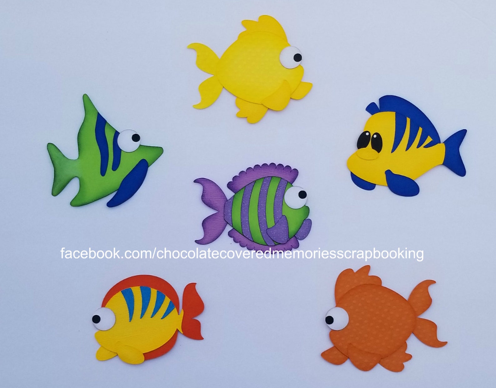 Fish Paper Piecing Scrapbook Scrapbooking Die Cut Cuts Set of 6 - Etsy
