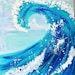 OCEAN WAVE Painting Art Lesson by Art Teacher in LA- Art Lesson Plans ...