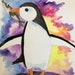 RAINBOW PENGUIN Paintings Winter Art Lesson by Art Teacher in LA- Art ...