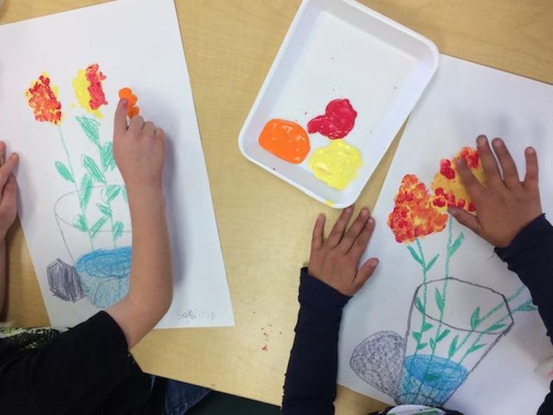 PAINTED FLOWERS Art Lesson by Art Teacher in LA Art Lesson - Etsy