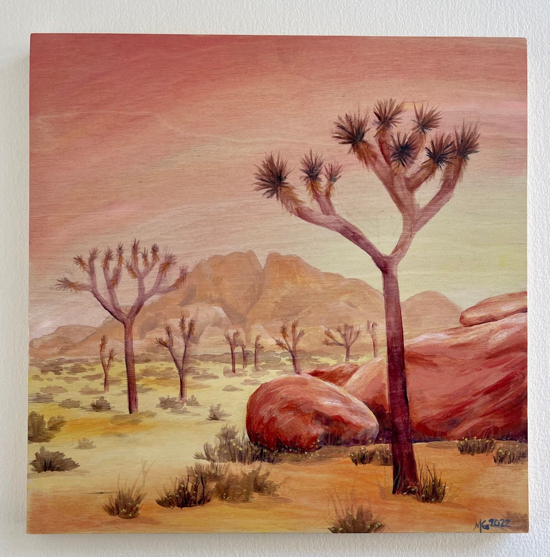 So Cal Mojave Desert Landscape Painting- Original Acrylic Painting on ...