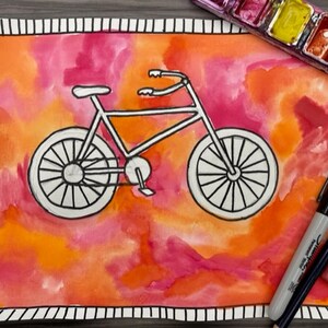 BICYCLE STEAM Art Grade 5-8 Art Lesson by Art Teacher in LA - Etsy