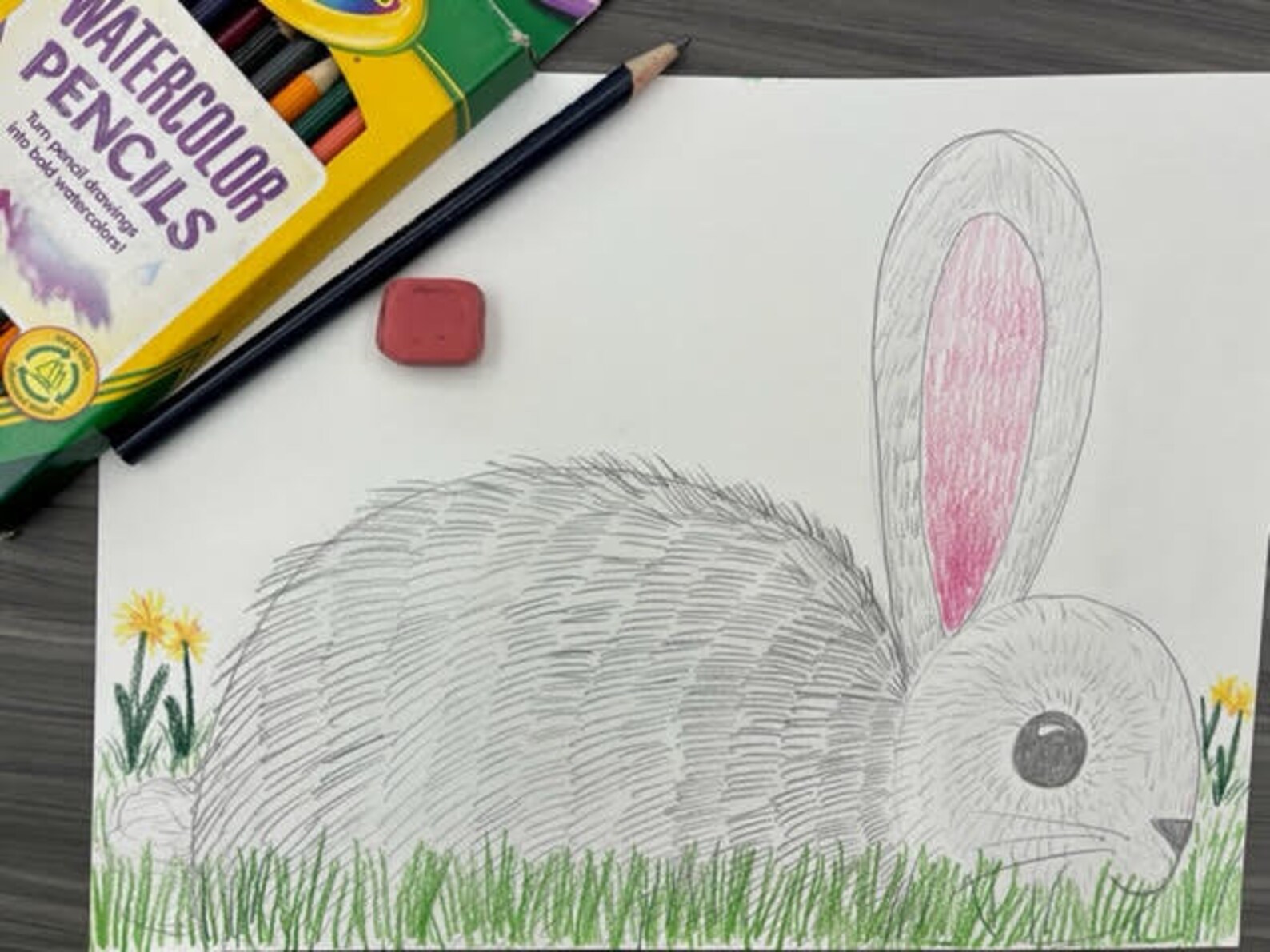 TEXTURE BUNNY Art Lesson by Art Teacher in LA- Art Lesson Plans ...