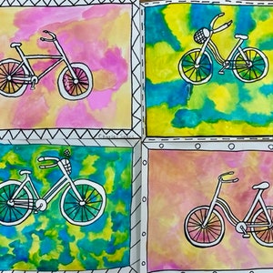 BICYCLE- STEAM Art Grade 5-8 Art Lesson by Art Teacher in LA- Art ...