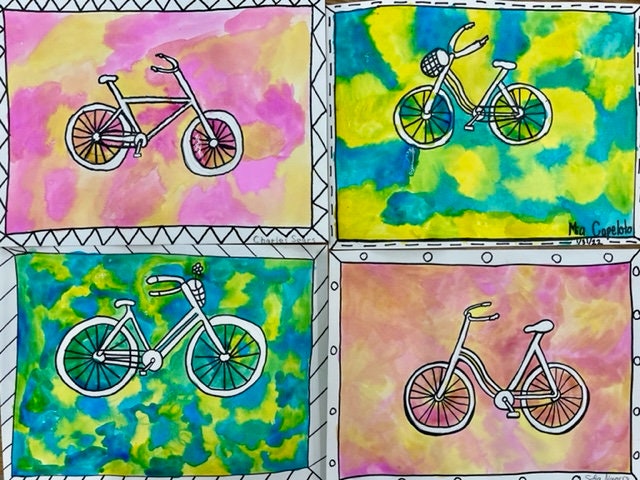 BICYCLE- STEAM Art Grade 5-8 Art Lesson by Art Teacher in LA- Art ...