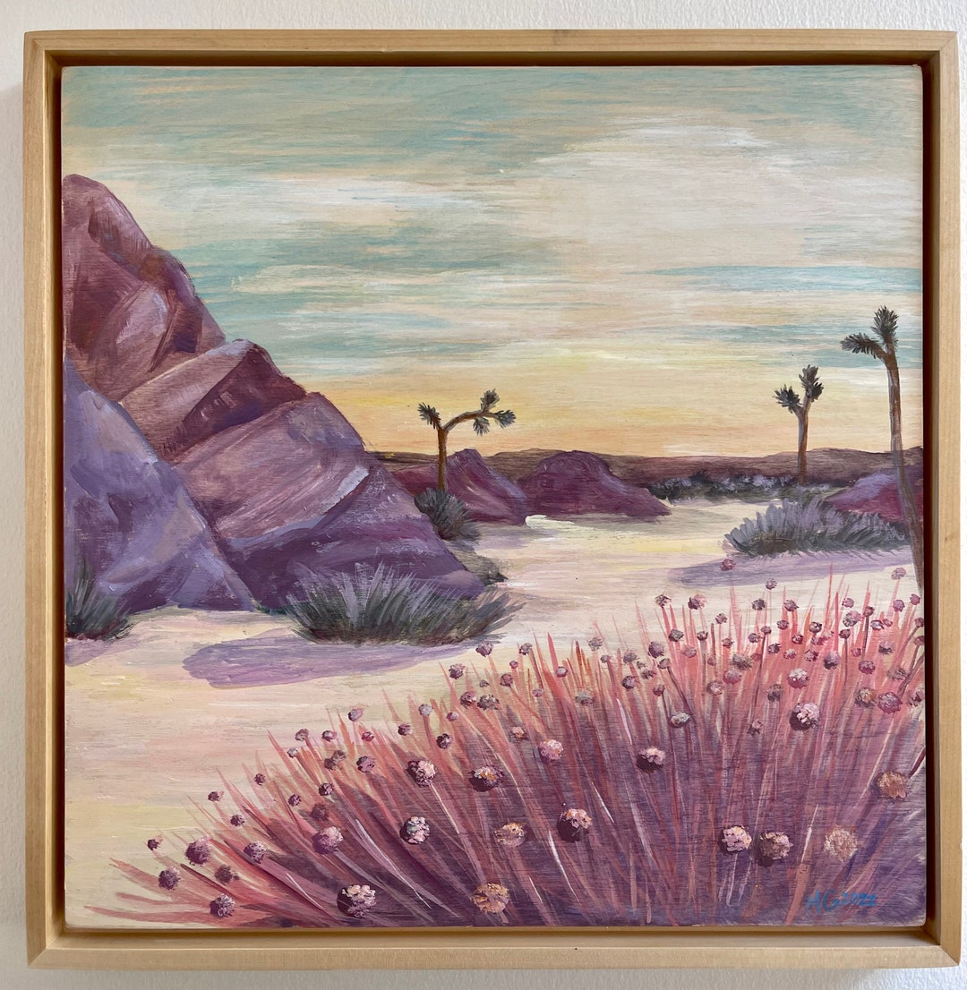 So Cal Mojave Desert Landscape Painting Original Acrylic Painting on ...