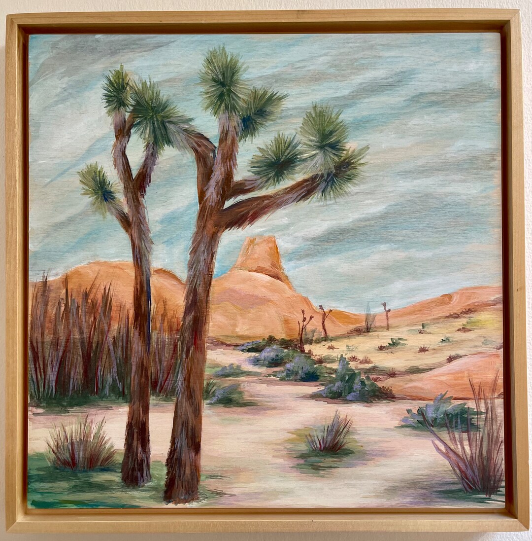 So Cal Mojave Desert Landscape Painting Original Acrylic - Etsy